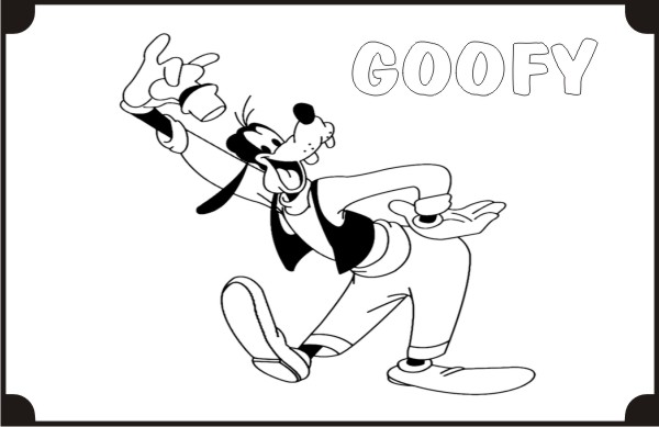 Goofy Hat Coloring Page Coloring Pages