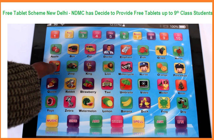 Free Tablet Scheme New Delhi - NDMC To Distribute Free Tablets Up To ...