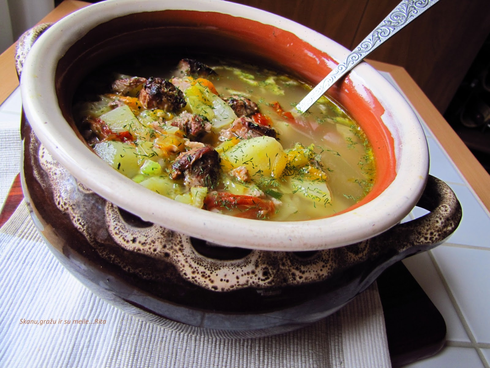 Ritos receptai : Kopūstienė su šašlykais