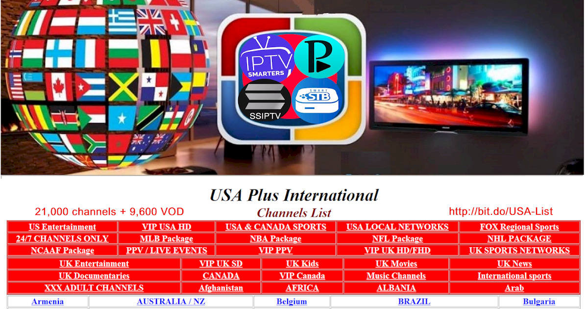 IPTV for USA and International