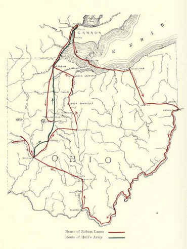 War Of 1812 Chronicles: The Path Of General Hull's Army