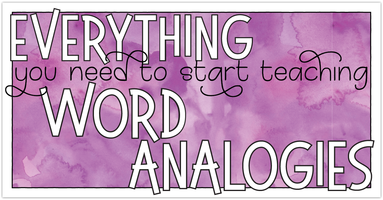 Upper Elementary Snapshots: Everything You Need to Start Teaching Analogies Upper Elementary Snapshots: Everything You Need to Start Teaching Analogies