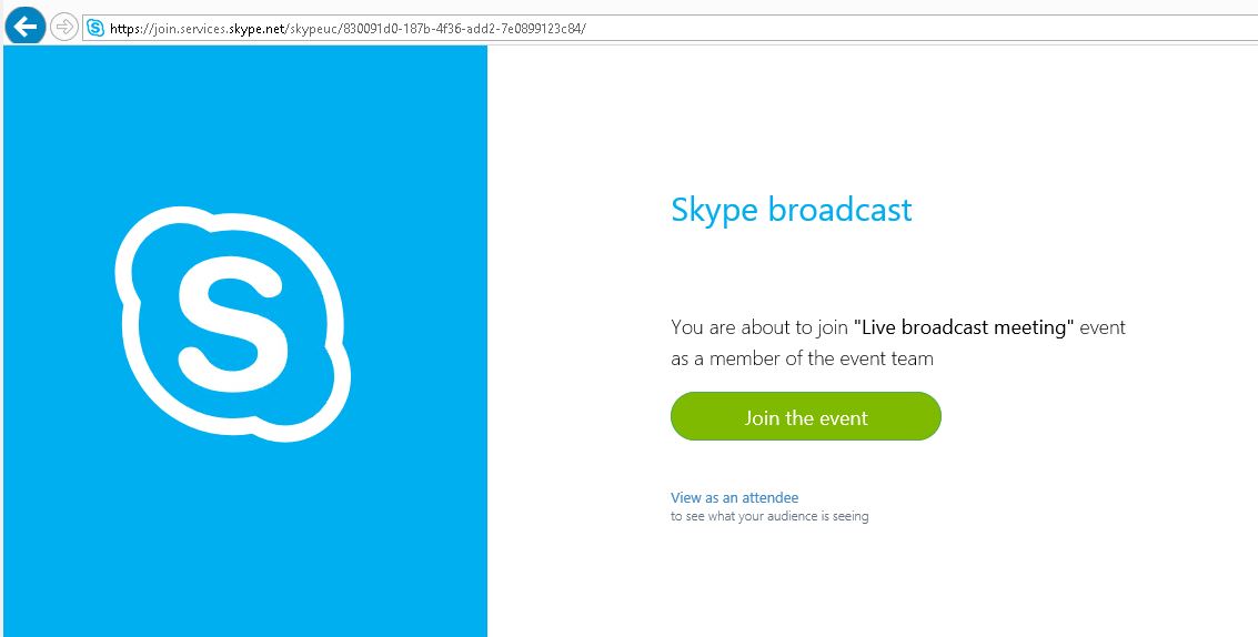 Unified Communications with Microsoft: Skype Meeting Broadcast first ...