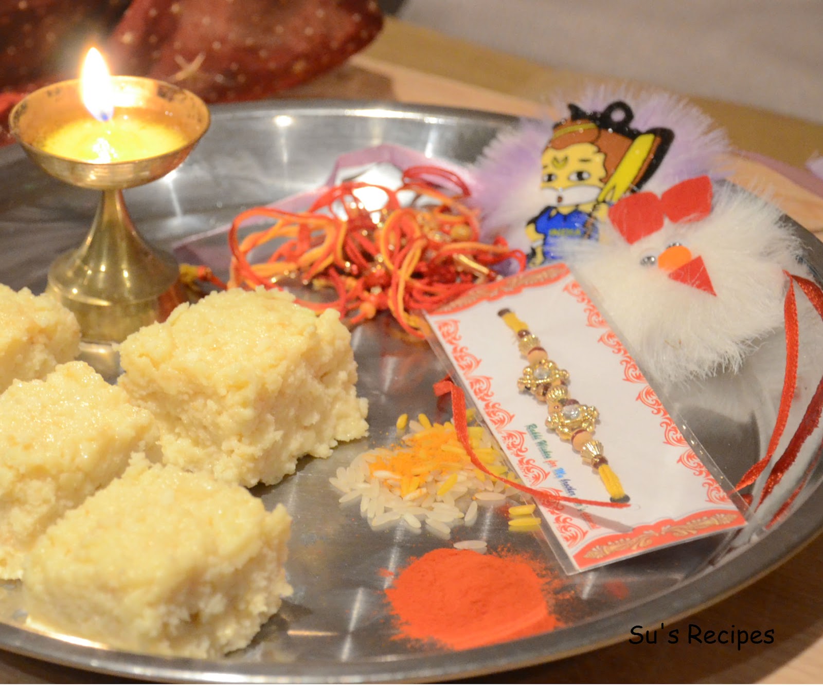Su's Recipes: Kalakand, the Milky Cheese Cakes - celebrating the Raksha ...