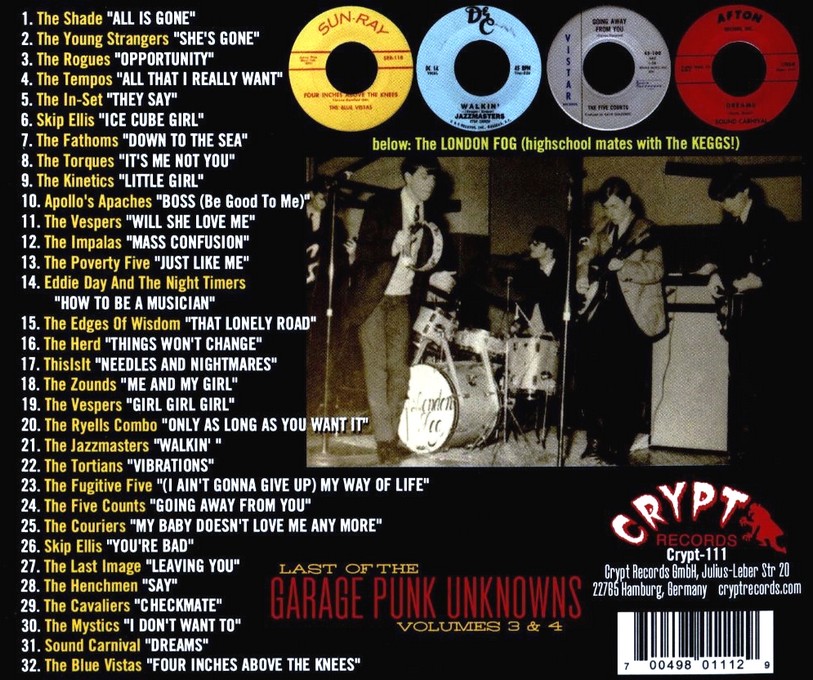 SIXTIES BEAT: Last Of The Garage Punk Unknowns Vol 3 & 4