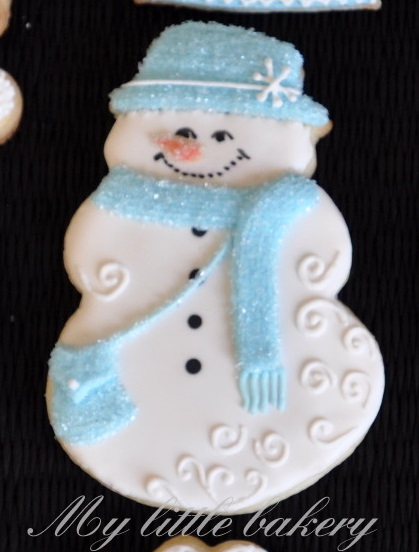 My little bakery 🌹: Blue Christmas cookie set