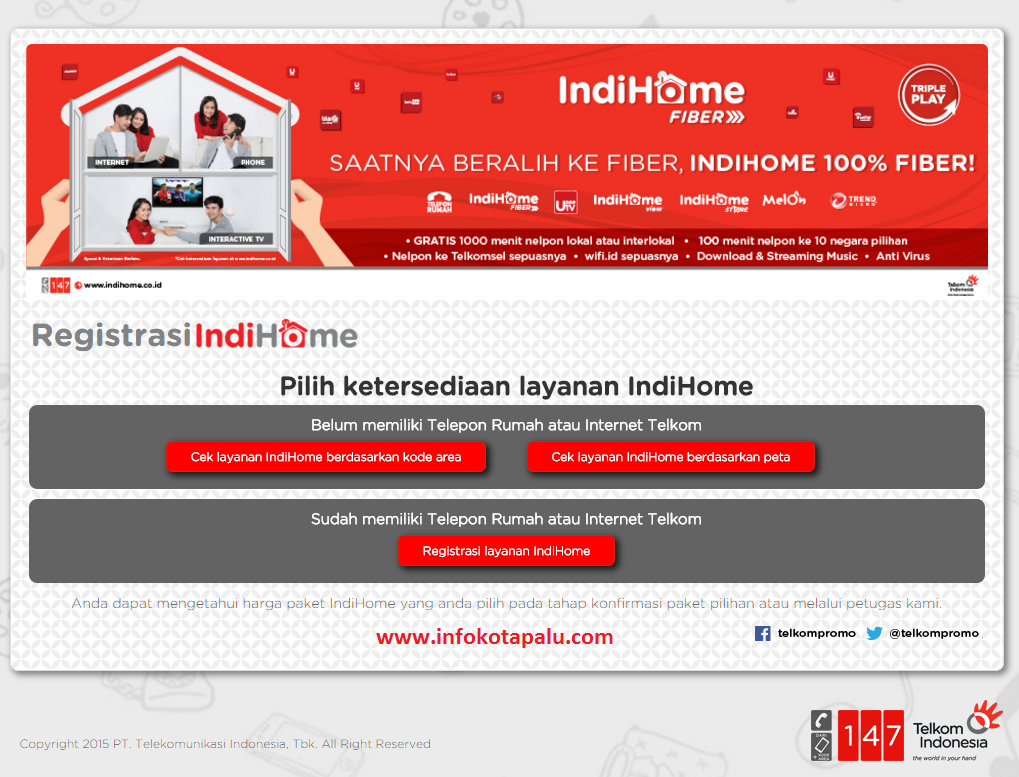 TARIF HARGA DAN CARA BERLANGGANAN LAYANAN INDIHOME FIBER OPTIK ...