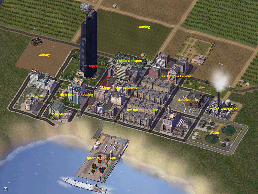 Autumn Daydreams: Rough Sketch in SimCity