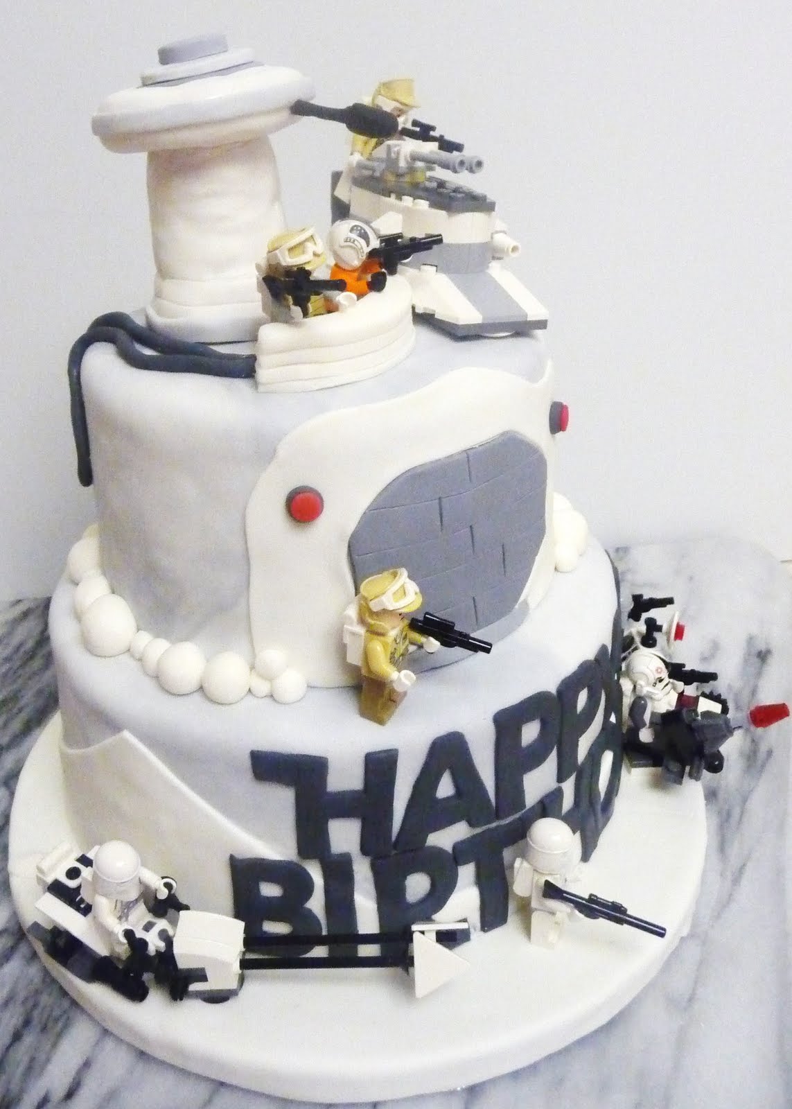Star Wars Hoth Cake