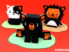 Kinder Pan Cute Animals Papercraft | Papercraft Paradise | PaperCrafts ...