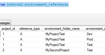 Microsoft Business Intelligence: Environment references Table in SSIS