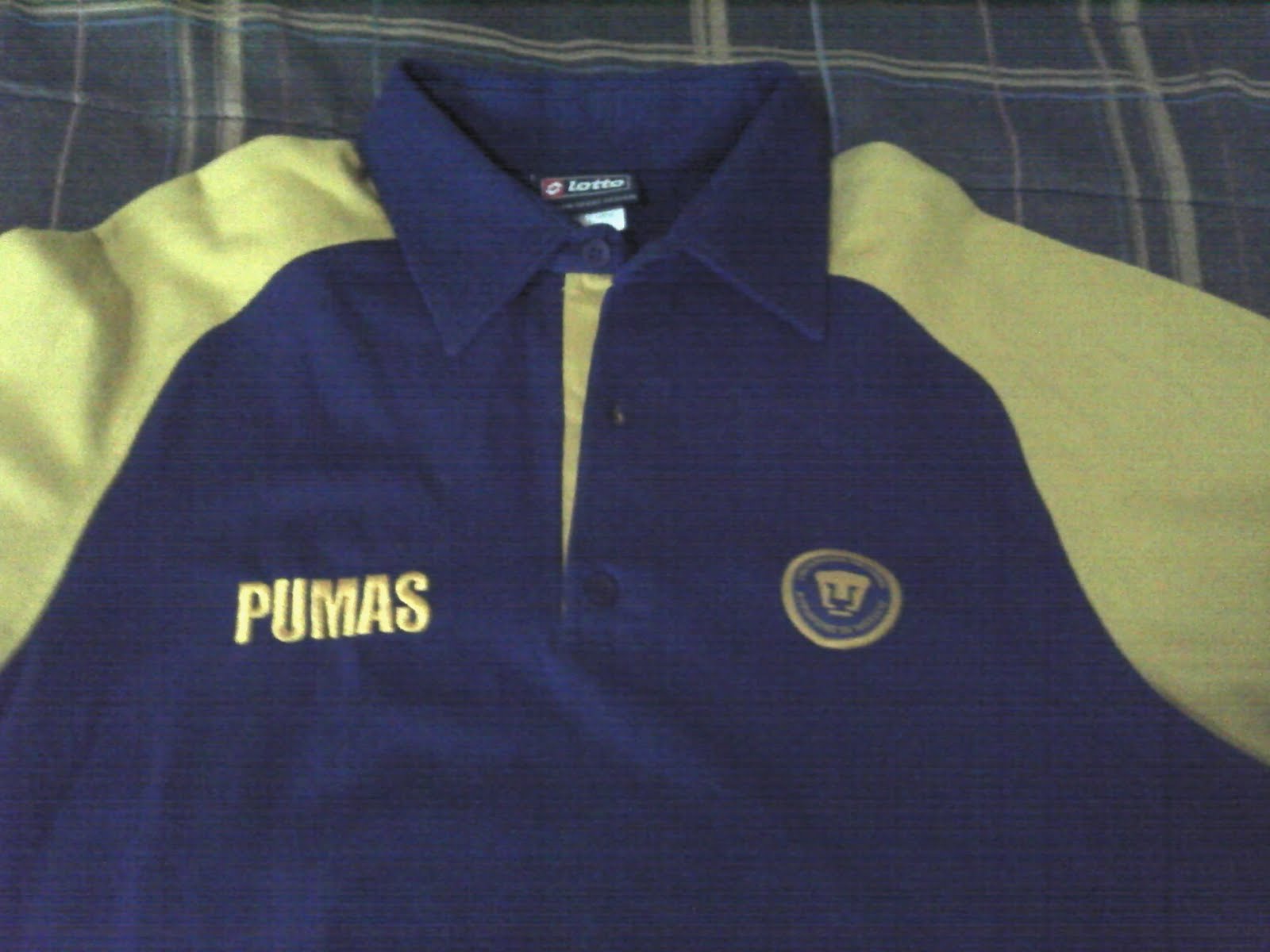 Tienda Rebel USA ®: Playera tipo Polo Pumas UNAM original Lotto
