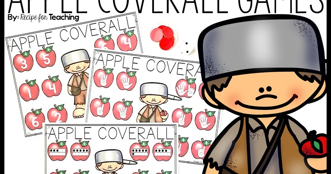 Johnny Appleseed Apple Coverall Games - Recipe for Teaching