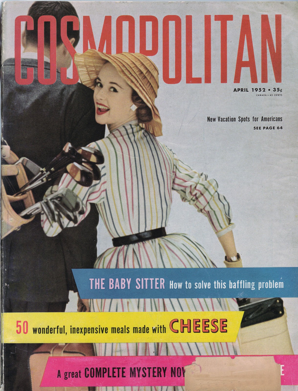 1000+ images about 1950 - 1954 Vintage Cosmopolitan Covers & Ads on ...