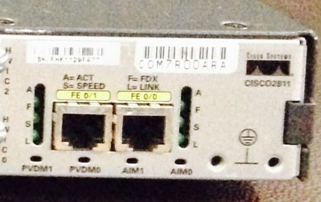 My Network Lab: Cisco ISR G2 Router Serial Number