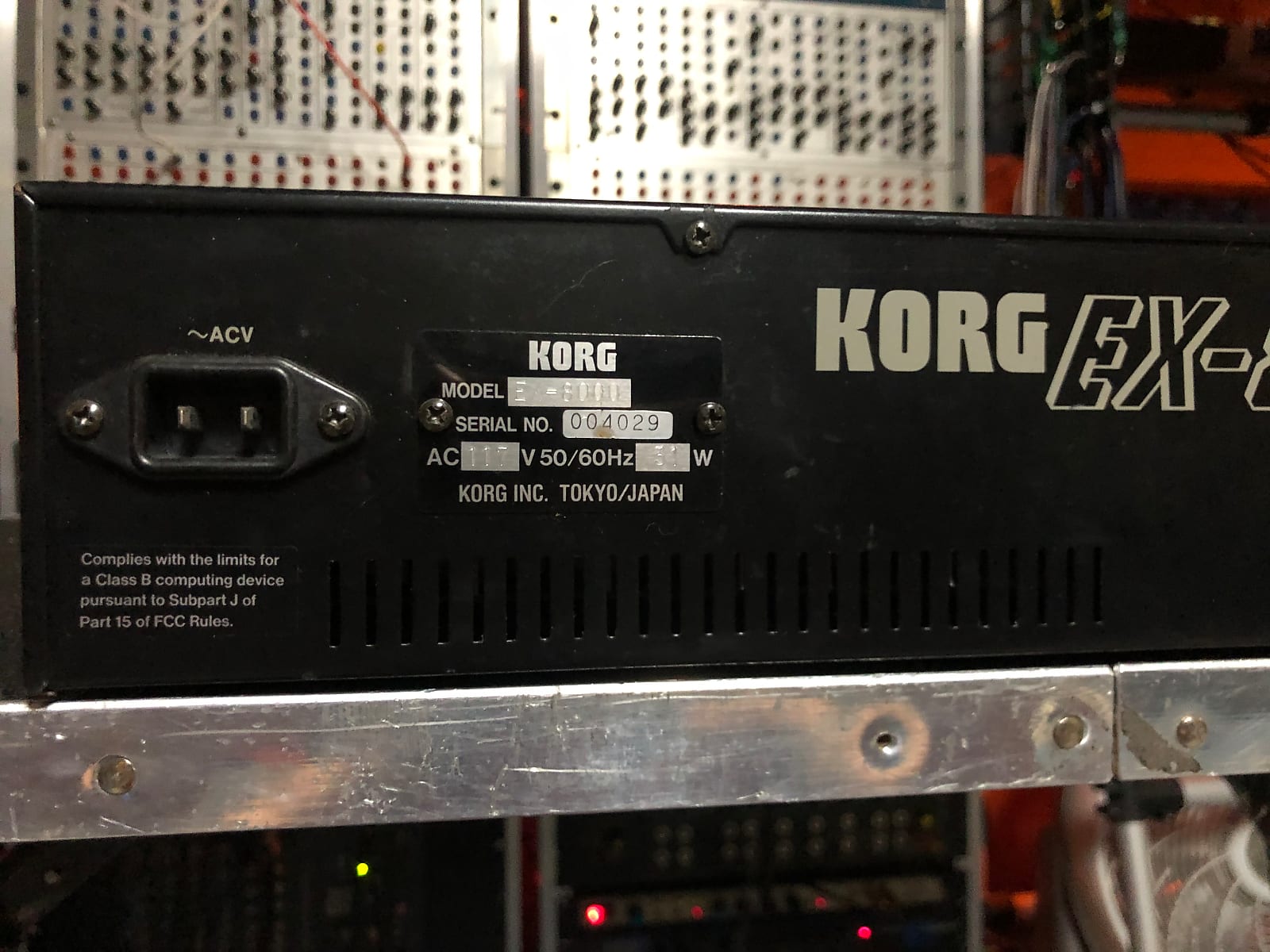 MATRIXSYNTH: Korg EX-8000 Digital / Analog Hybrid Synth SN 004029