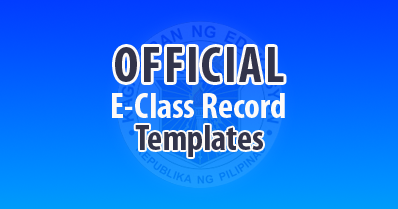 Official DepEd E-Class Record Templates