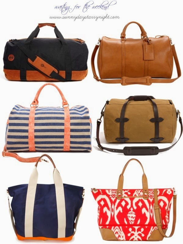 Waiting For The Weekend: Weekender Bags |Sunny Days & Starry Nights