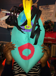 ChumleyScobey Art Room: 2nd Grade Paper Mask Sculpture