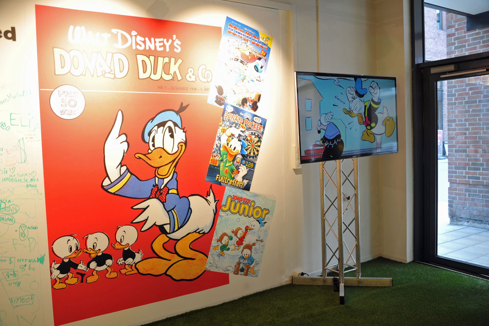 Disney Comics Randomness: Norwegian Donald Duck pop-up store