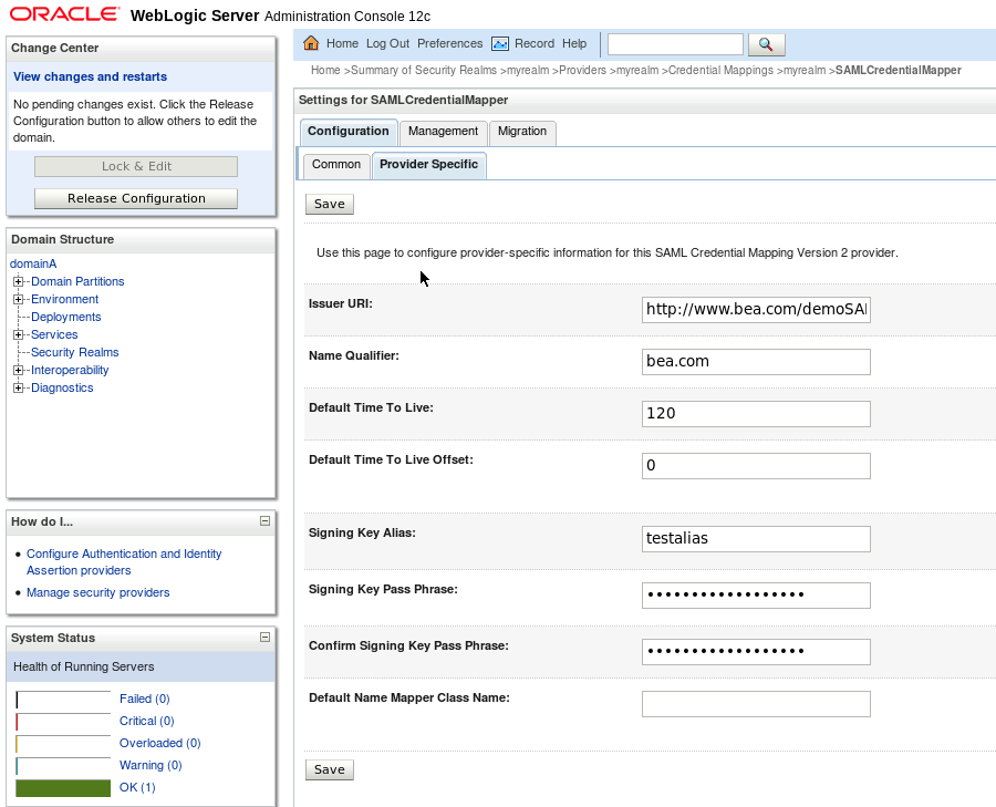 Tech Guido: Configuring Single Sign-On using SAML in WebLogic Server 12.2.1