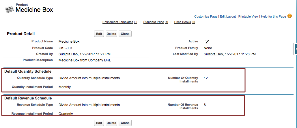 Product Schedule In Salesforce Technical Potpourri From Sudipta Deb