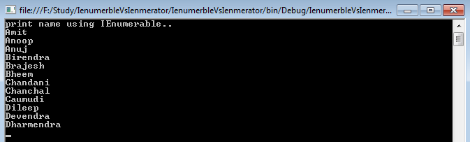 Dot Net Techpoint: IEnumerator Vs IEnumerable