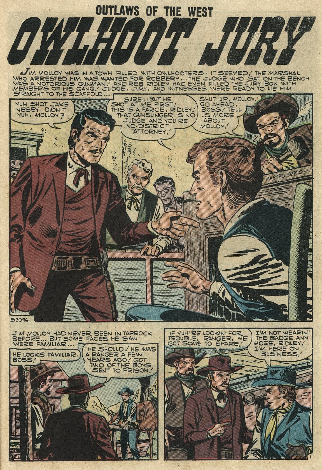 THE CHARLTON COMICS READING LIBRARY: OUTLAWS OF THE WEST #13, December 1957