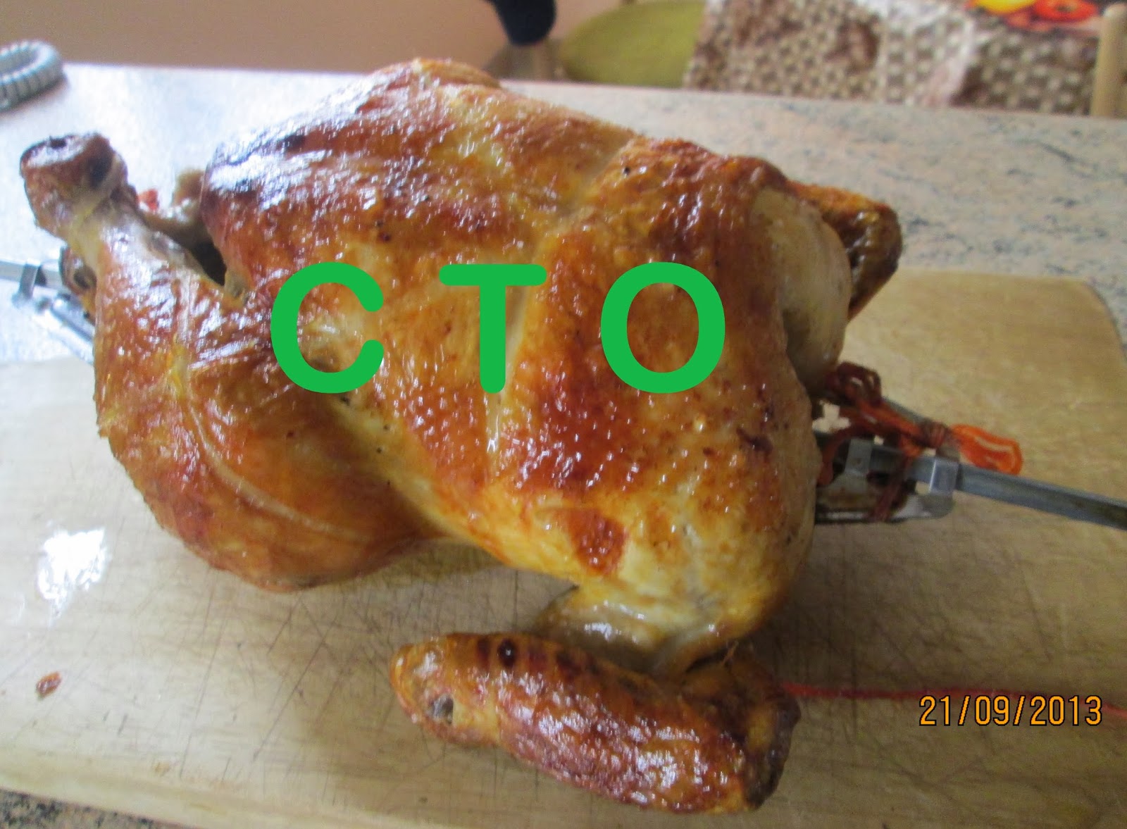 Recetas de comida Boliviana: Pollo spiedo o espiedo