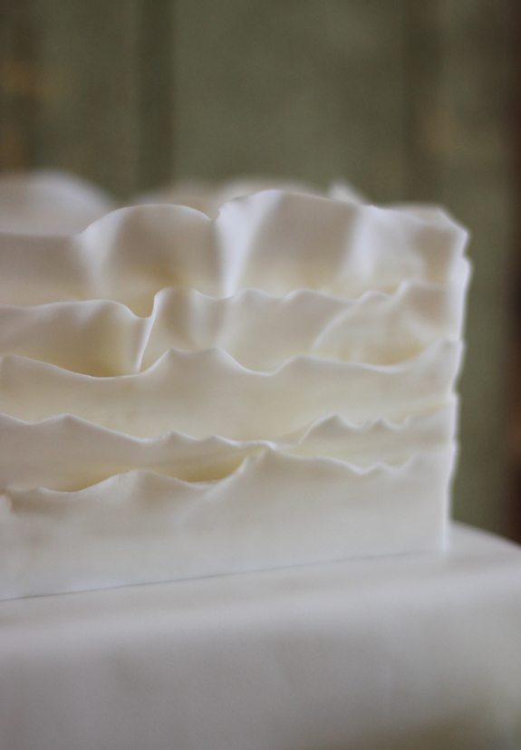 A Romantic Ruffle Cake