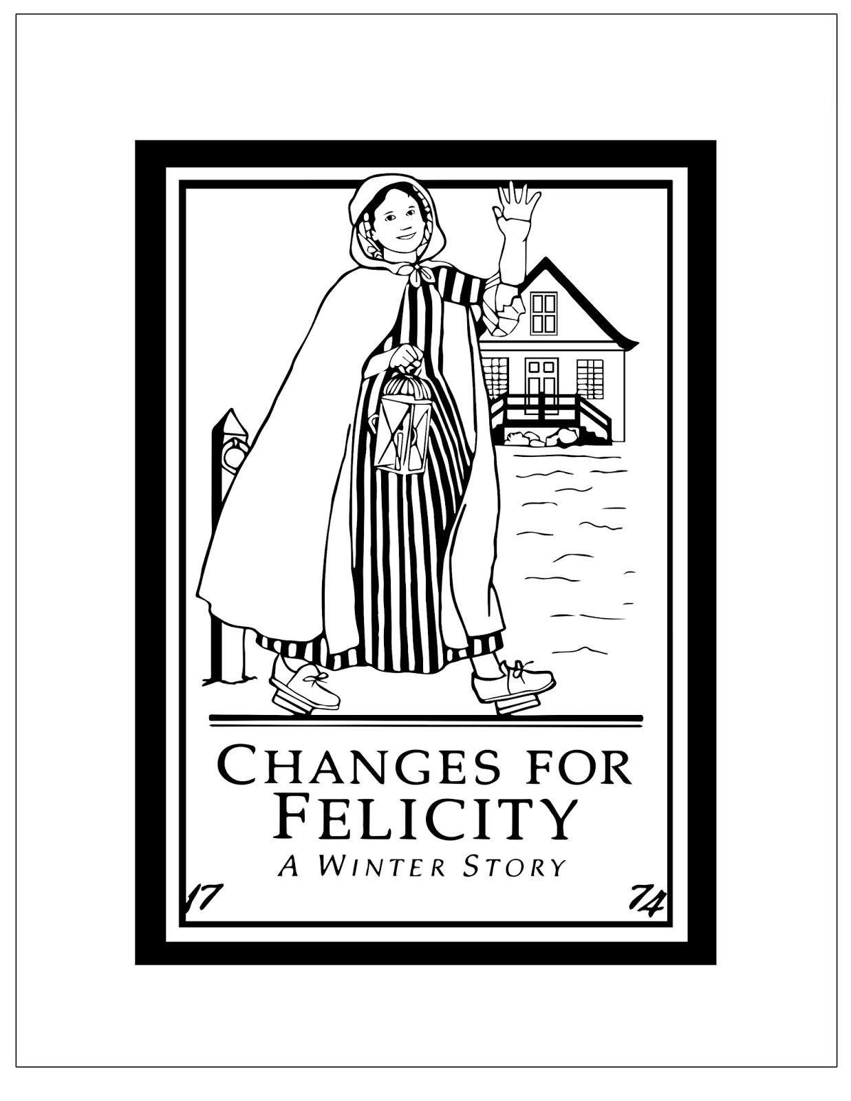 My Cup Overflows: American Girl Coloring Pages: Felicity