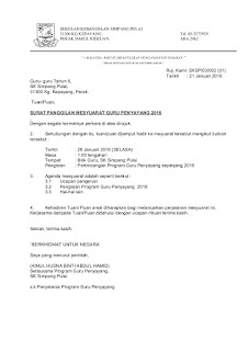PENGURUSAN MESYUARAT: AGENDA DAN SURAT JEMPUTAN