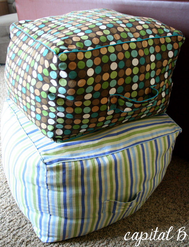 Capital B: Simple Square Bean Bags