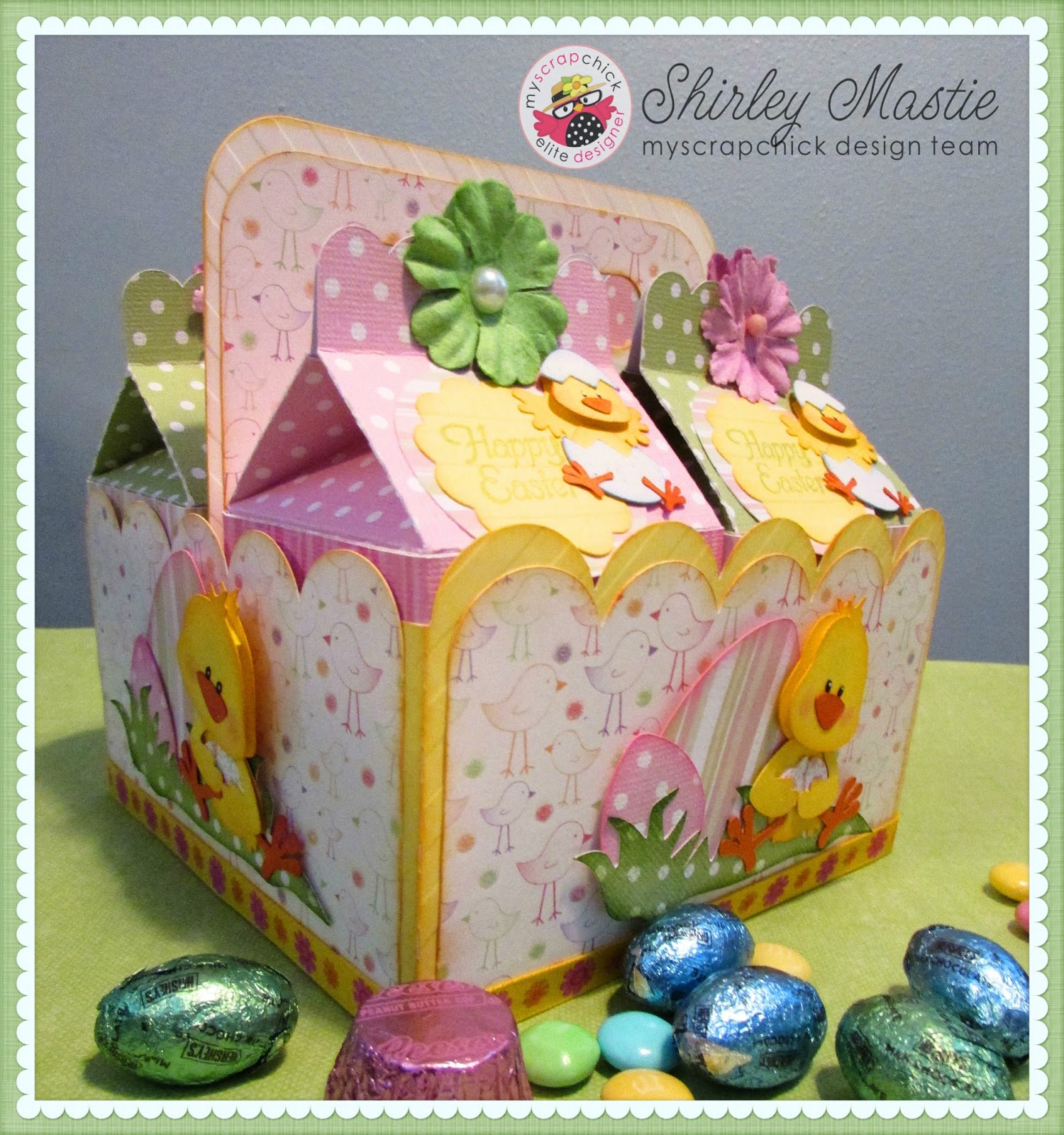 Scrappy Sam Designs: Easter Milk Carton Caddy