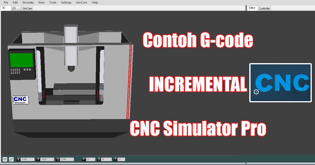 Contoh Program G-code Milling Incremental - TEKNIK MESIN