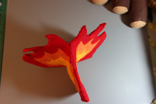 Tributary....nature + craft: the campfire...in felt!