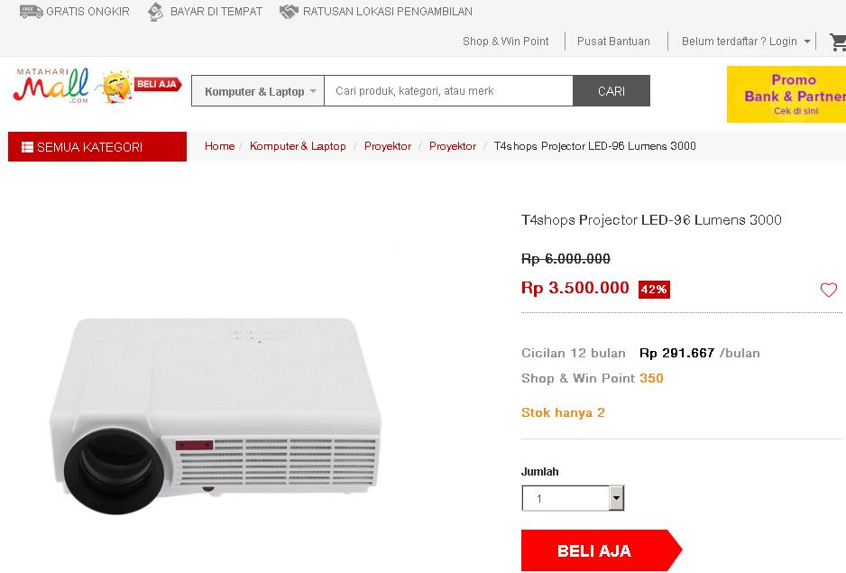 Ini Dia, 4 LCD Proyektor dengan Harga Murah. Tipe Apa Saja Itu? - Ery ...