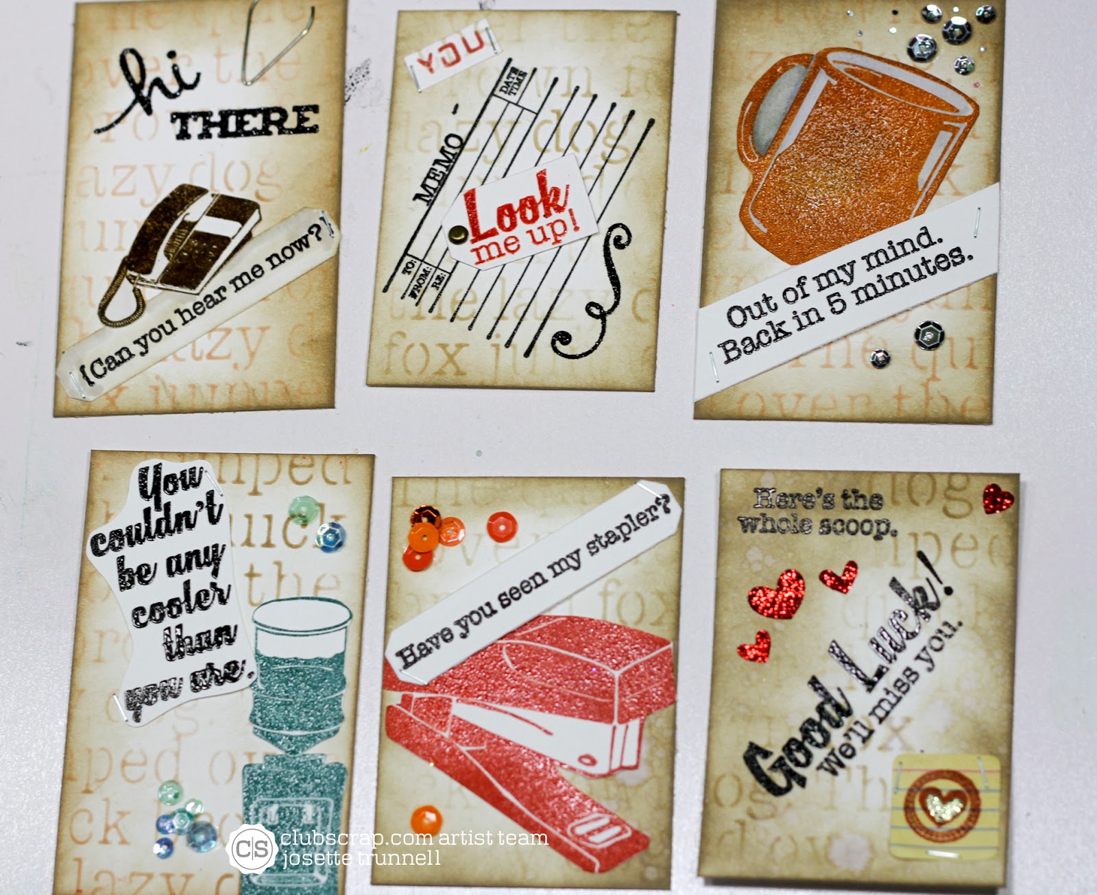 Little Bits: : Club Scrap: Team Challenge: ATC Explorations