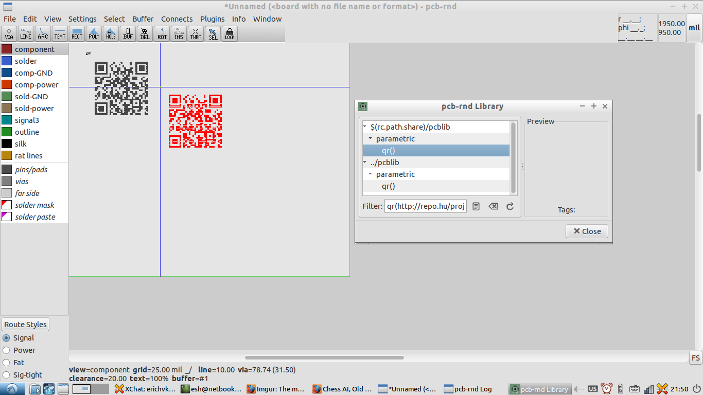 blog de VK5HSE: QR code and code128 barcode support for PCB layouts now ...