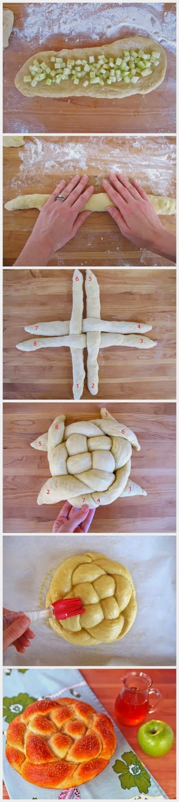 Apple Honey Challah ~ Easy Food Recipe Blog