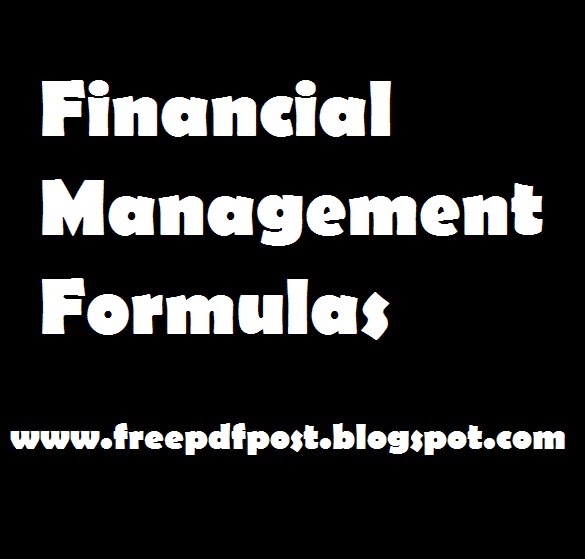 Financial Management Formulas with Example | Free Books Store