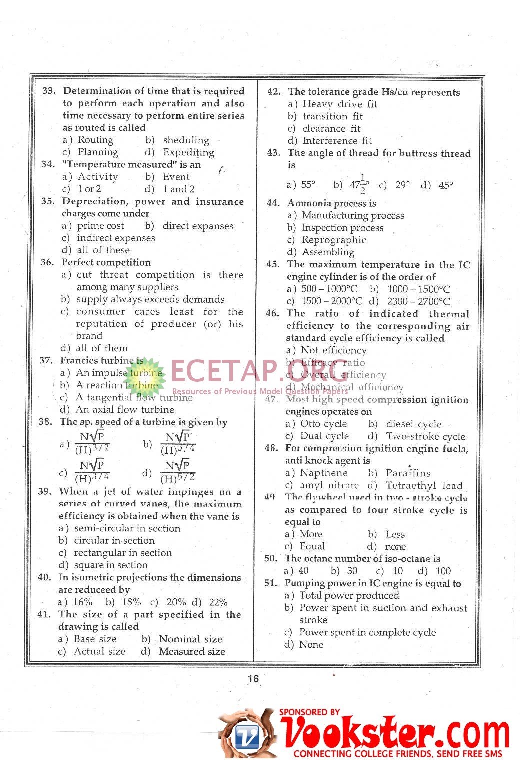 ECETAP - 2016, Previous, Model Papers, Question Papers EEE,ECE,SCE ...
