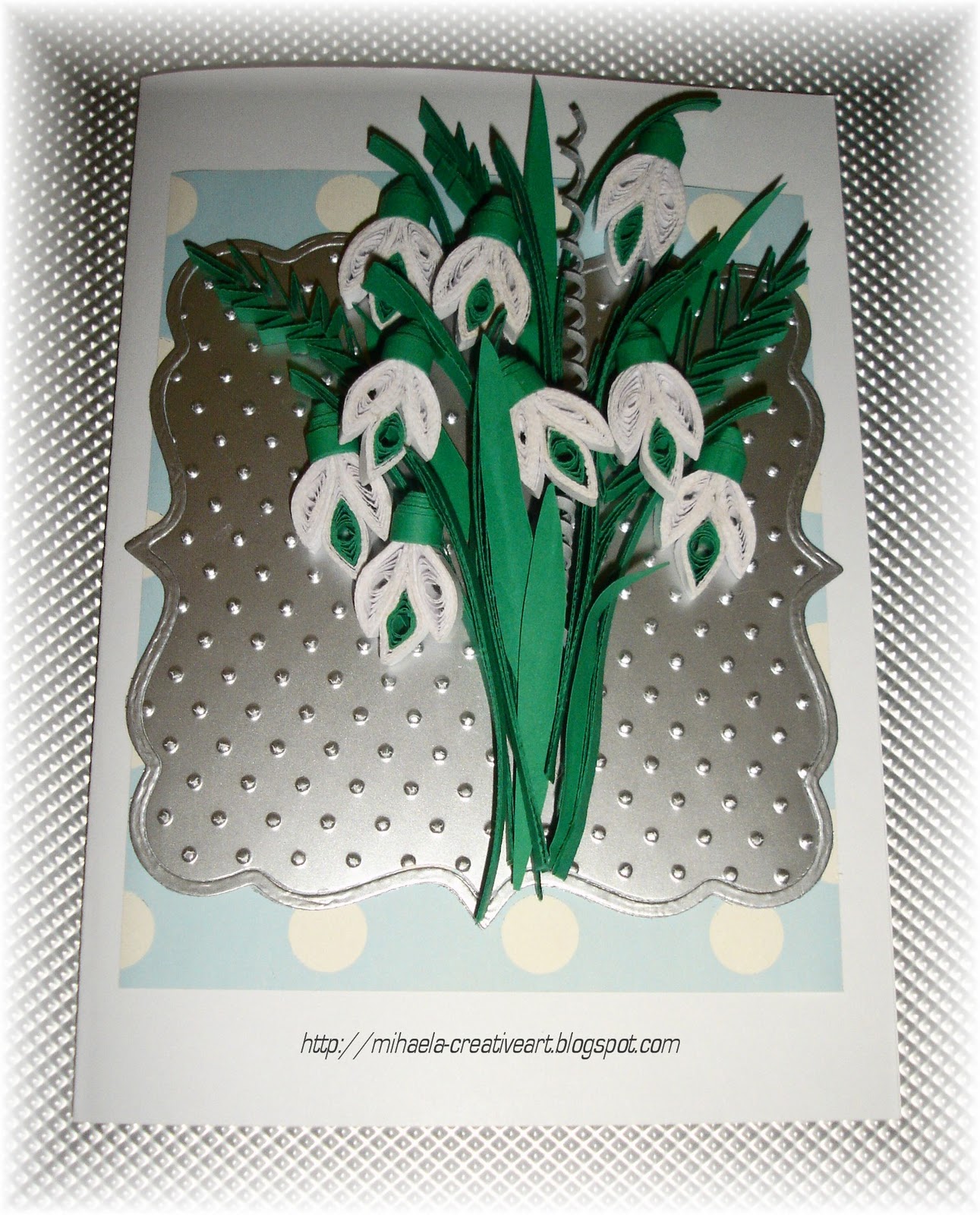Handmade by Mihaela: Bouquet of snowdrops
