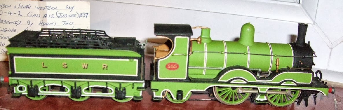 GEOFF TYLER - RAILWAY MODELLER: OO GAUGE CLASS A12 -- LSWR No. 555 [0-4-2]