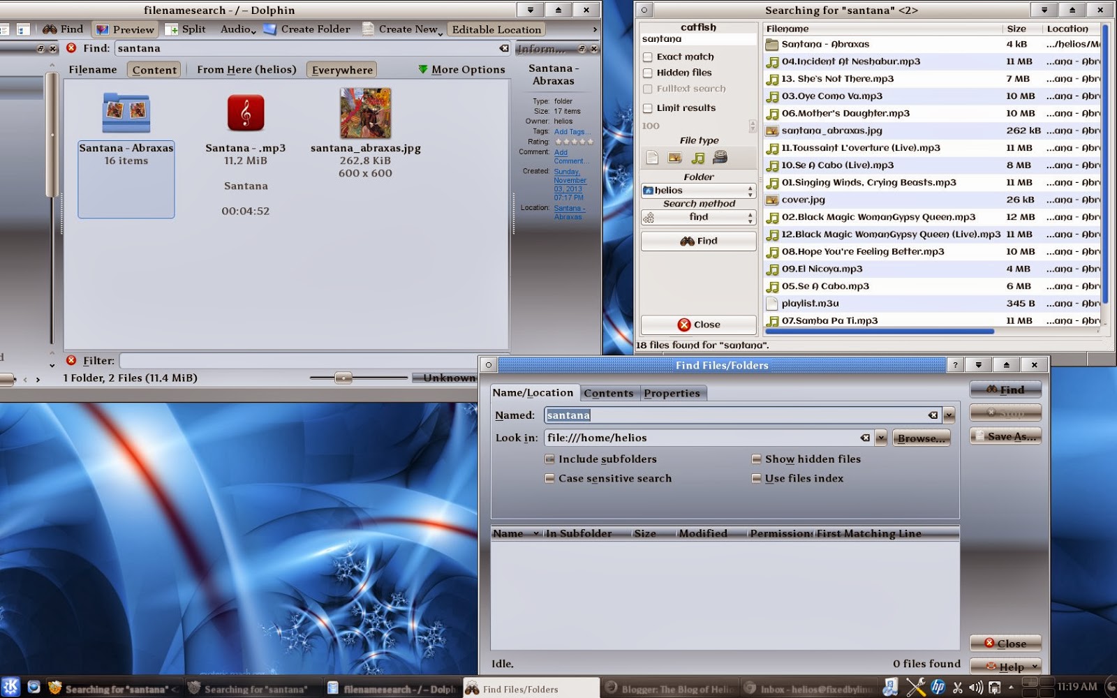 The Blog of Helios: Desktop Search...The Crazy Uncle of KDE