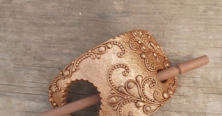 Beautiful Polymer Clay Hair Pin Tutorial Uses Extruded Clay / The ...