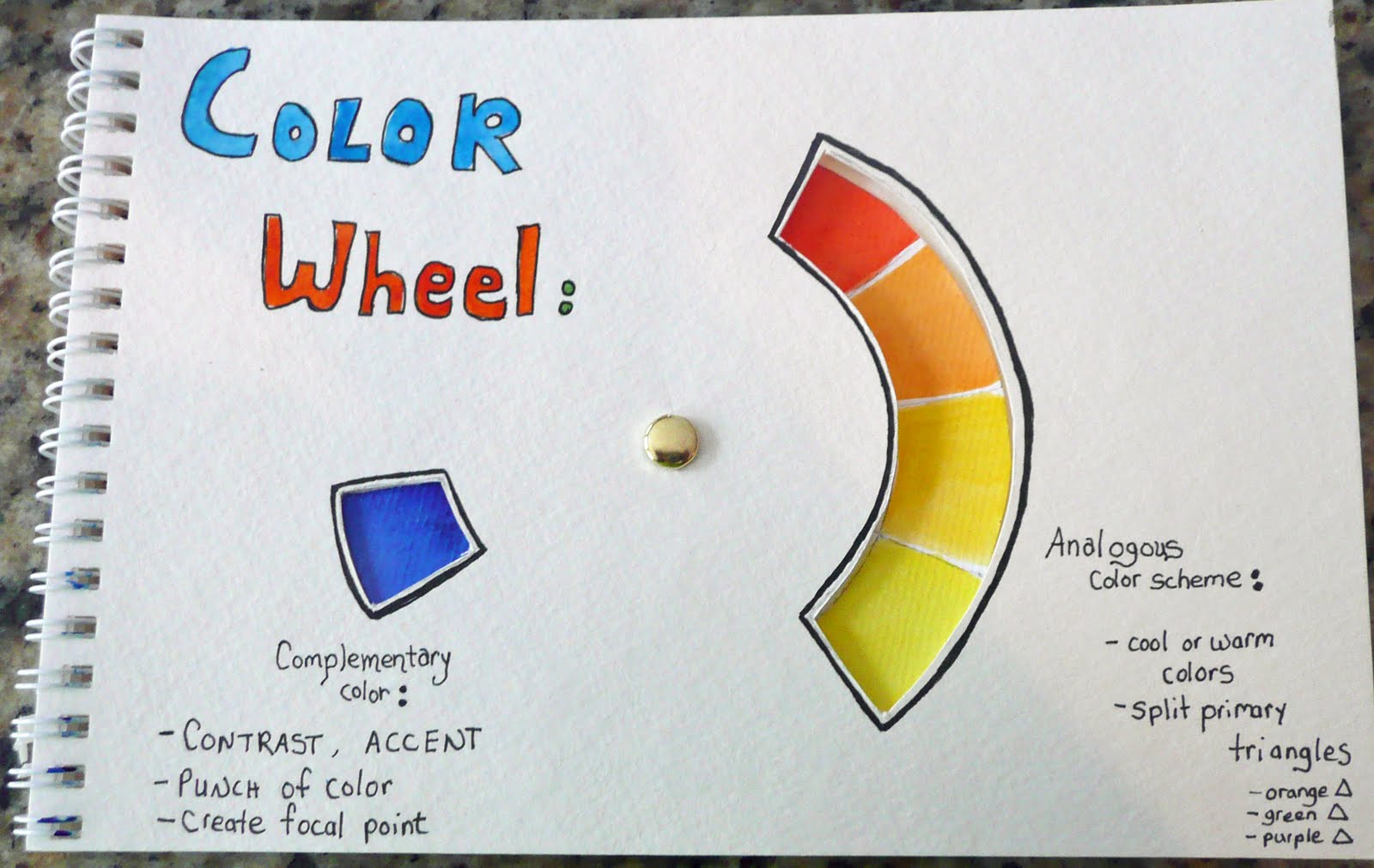that artist woman: How to Make a Color Wheel for your Sketchbook