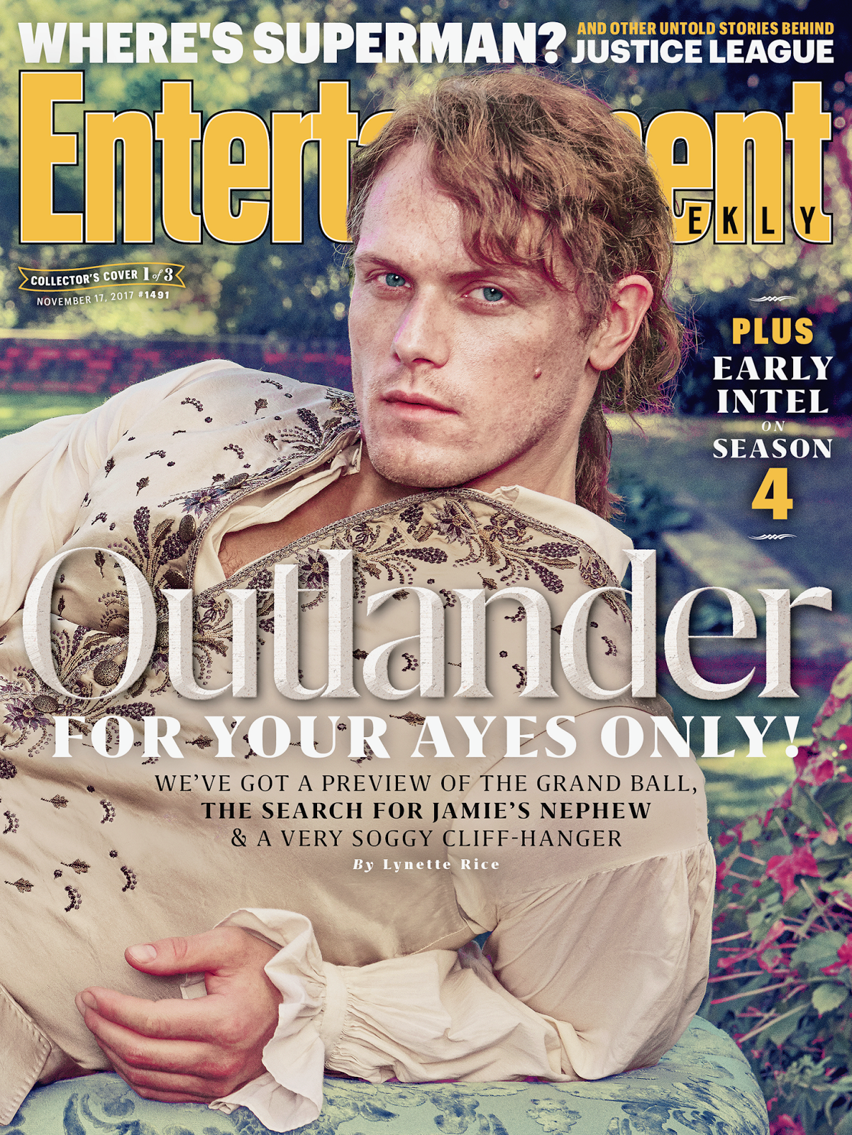 Sam Heughan for Entertainment Weekly Cover | November, 2017 [MAGAZINE ...