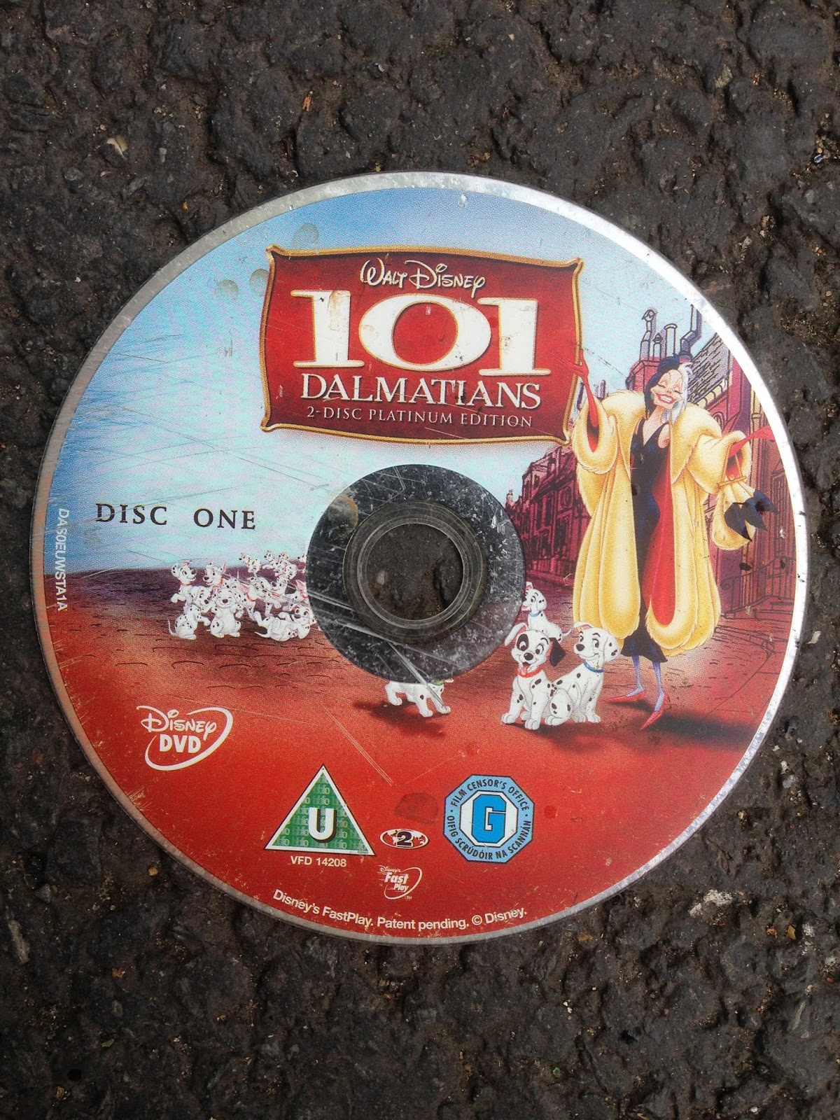 Abandoned CDs: 07/06/16: 101 Dalmatians: 2-Disc Platinum Edition (disc one)