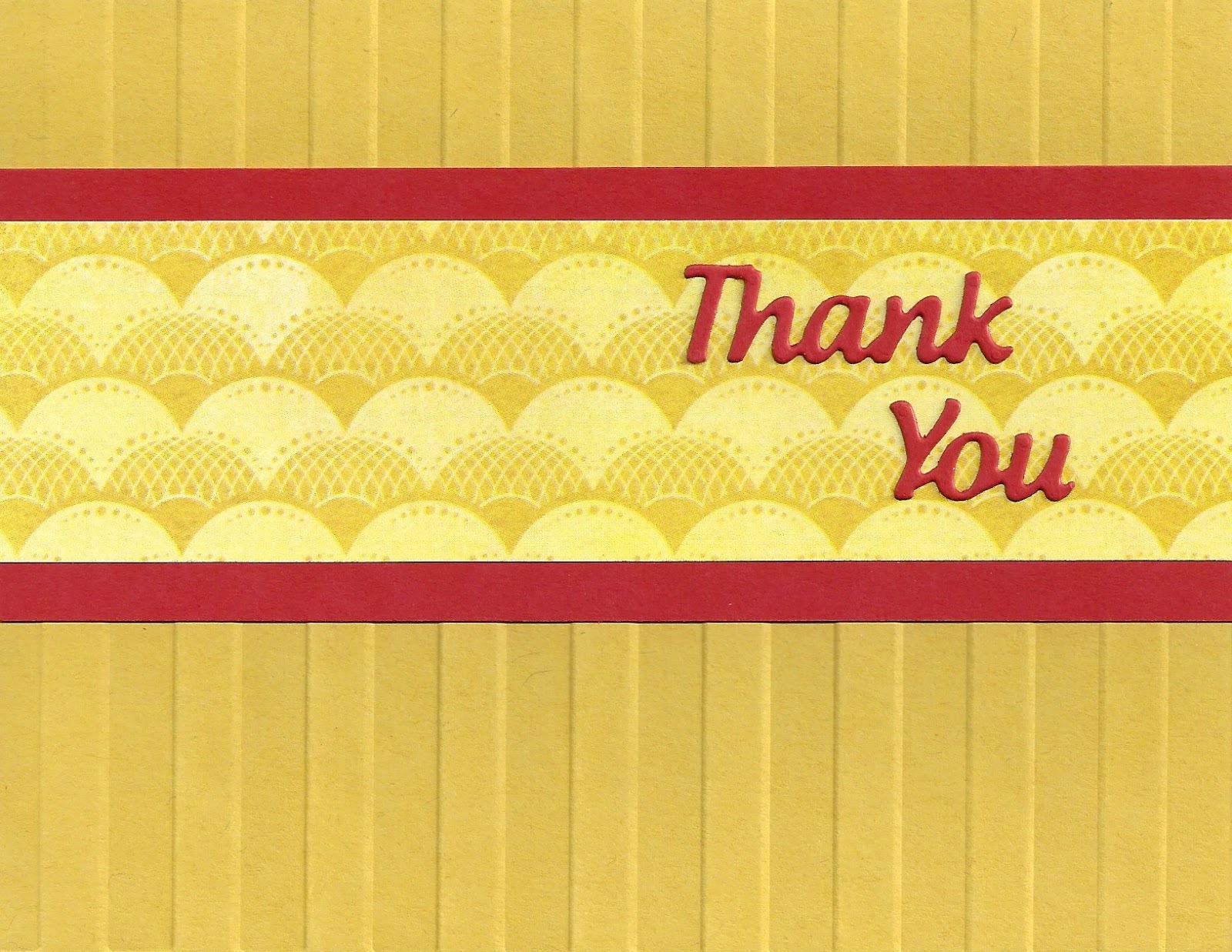 Mostly Markers - Cards: Gold with Rust - Thank You